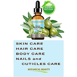 Botanical Beauty SQUALANE Italian Olive. 100% Pure Natural Undiluted Oil. 1 fl.oz- 30ml. 100% Ultra-Pure Moisturizer for Face, Skin, Body, Hair. Reliable 24/7 Skincare Protection