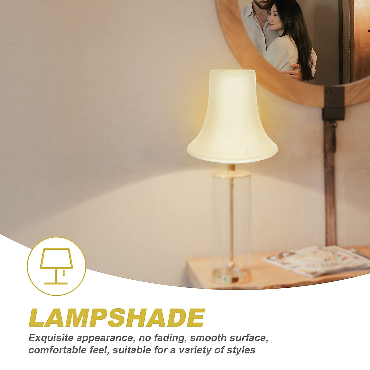 Uonlytech Chic and Stylish Lampshade Frosted Glass Fit for Table Ceiling Floor Lamps