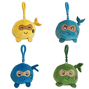 Ninja Life Hacks Emotions and Feelings Toy Book Box Gift Set (Plush Toys 1-8: Angry Ninja, Positive Ninja, Kind Ninja, Helpful Ninja, Inventor Ninja, Grumpy Ninja, Lazy Ninja, Earth Ninja)