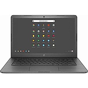 Newest HP 14-inch Chromebook HD Touchscreen Laptop PC (Intel Celeron N3350 up to 2.4GHz, 4GB RAM, 32GB Flash Memory, WiFi, HD Camera, Bluetooth, Up to 10 hrs Battery Life, Chrome OS , Black ) (Renewed