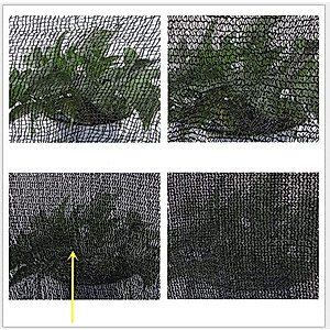 50% Sunblock Shade Cloth,Black Sun Screen Mesh Plants Greenhouse Cover Fabric,Net Tarp Sunshade UV Resistant Netting with Grommets Easier to Hang for Flowers Plants Patio Lawn Outdoor 6.5 ft x 6.5 ft