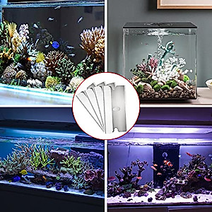 SY.Doot Aquarium Algae Scraper,Fish Tank Algae Scraper with Segmented Extension Rod,Aquarium Scraper,Aquarium Cleaning Tools Kit, Fish Tank Cleaner with 5 Stainless Steel Blades,21.65 Inch