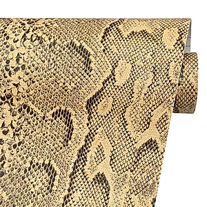 Yifely Snake Skin Print Tabletop Protect Paper Self-Adhesive Shelf Liner Makeup Cabinet Decor 17.7 Inch by 9.8 Feet