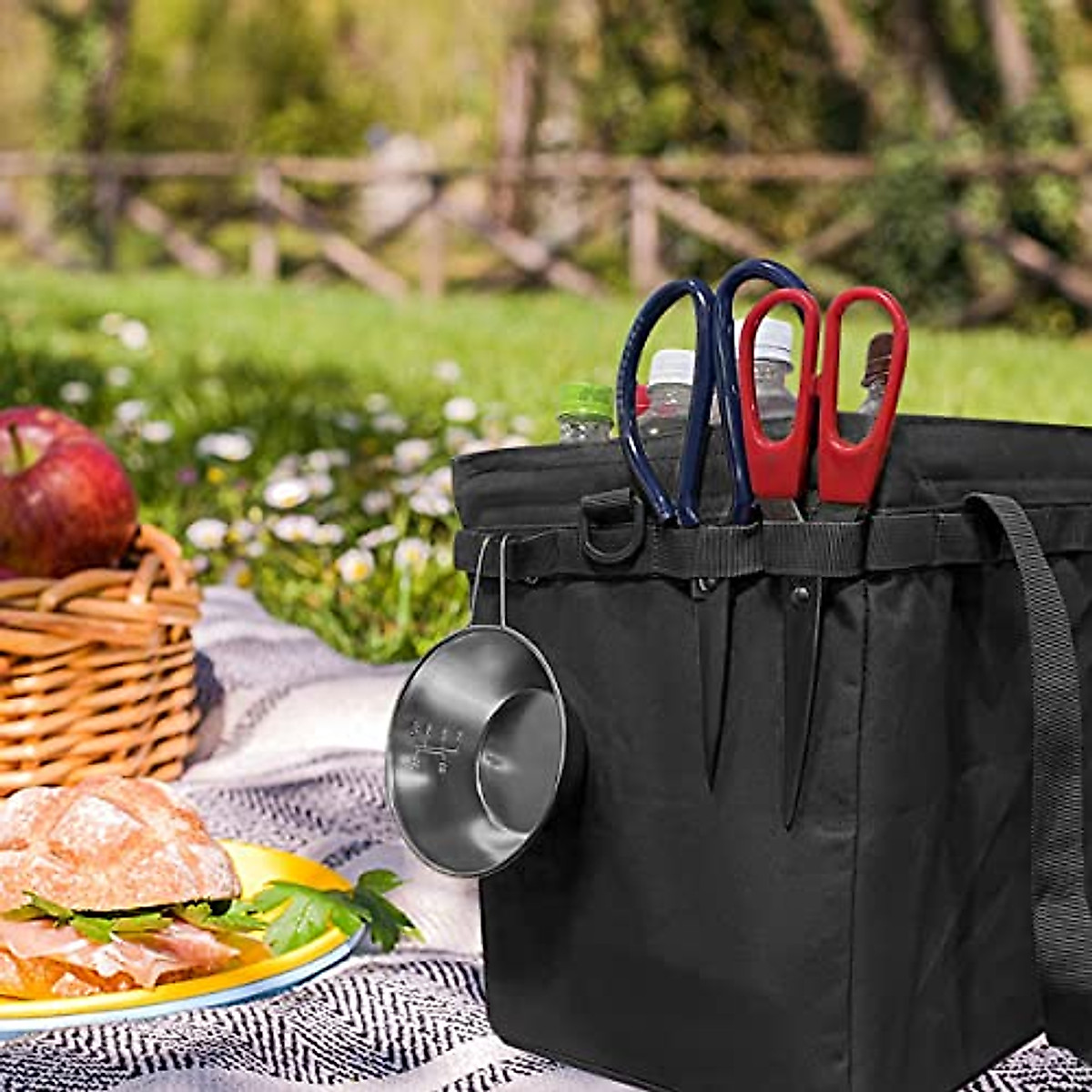 TargetEvo Picnic Basket Outdoor Camping Storage Organizer Bag Foldable Travel Box Storage Tool Military Bag Multi-Functional with Side Pockets Couples