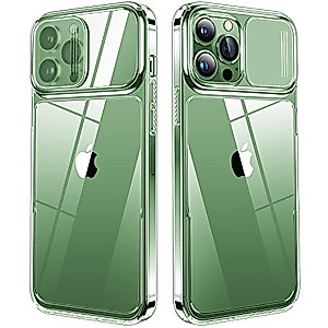 Simtect for iPhone 13 Pro Max Case with Camera Cover for iPhone 12 Pro Max Case Crystal Clear & Not-Yellowing Slim Miltary Shockproof Protective Phone Case for iPhone 13 Pro Max & 12 Pro Max (Clear)