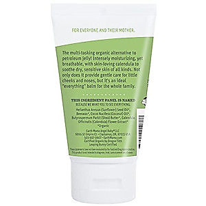 Organic Baby Face Nose & Cheek Balm for Dry Skin by Earth Mama | Natural Petroleum Jelly Alternative, 2-Fluid Ounce
