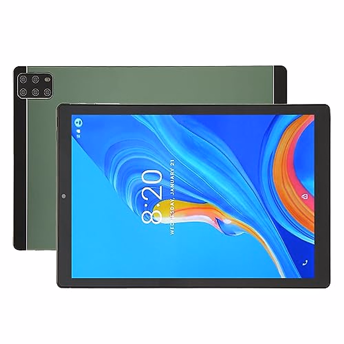 Haofy Tablet Computer, 5G WiFi Tablet 100-240V 6GB 128GB Front 2MP Rear 5MP IPS Screen for Photograph (US Plug)