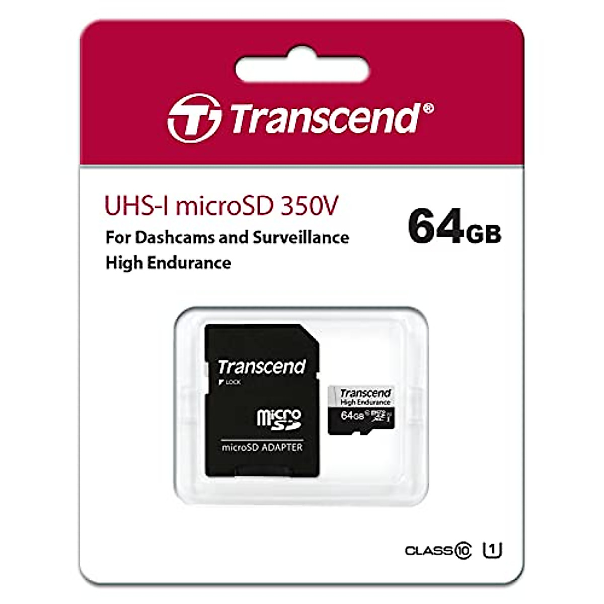 Transcend TS64GUSD350V 64GB UHS-I U1 Micro SD Memory Card