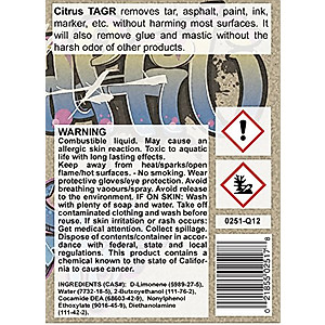 Detco -Citrus TAGR (Tar,Asphalt, & Graffiti) Remover- D-Limonene Citrus Orange Cleaner, Degreaser & Deodorizer- 32 oz
