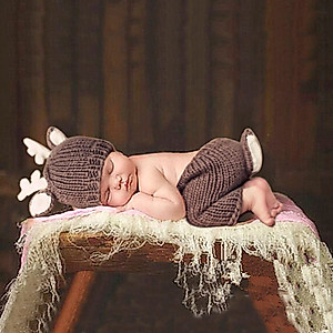 Besutana Newborn Baby Photography Props Outfits Christmas Deer Lovely Boy Hat Pant Girl