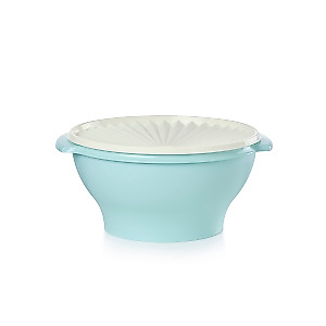 Tupperware Heritage Collection 17.25 Cup Bowl with Starburst Lid - Light Blue Vintage Color, Dishwasher Safe & BPA Free - (4.1 L)