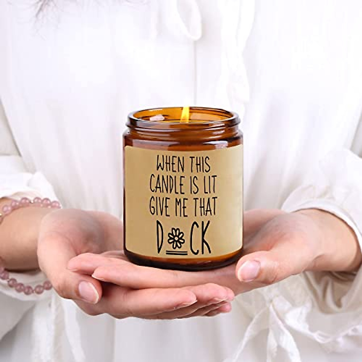 ENCOINK Naughty Gifts for Him, Funny Anniversary Valentines Day Gifts for Him, Husband Boyfriend Birthday Gift, Couples Gift, Gifts for Boyfriend, Husband, Couples, Lavender Scented Candle