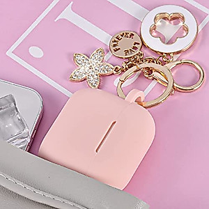 Case for Airpods 3 - VISOOM Pink Airpods 3rd Cases 2021 Silicone for iPod 3 Earbuds Case Cover Women Wireless Charging Case with Accessories Girl Bling Keychain for Apple Ear Buds 3rd Generation