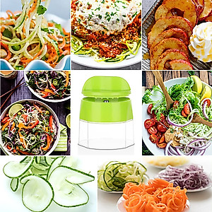 Spiralizer for Veggies, 4 in 1 Zoodles Spiralizer, Zucchini Noodle Maker, Zucchini Spiralizer for Veggies Noodles