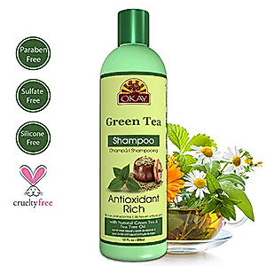 OKAY GREEN TEA NOURISHING ANTIOXIDANT RICH SHAMPOO 12oz / 355ml