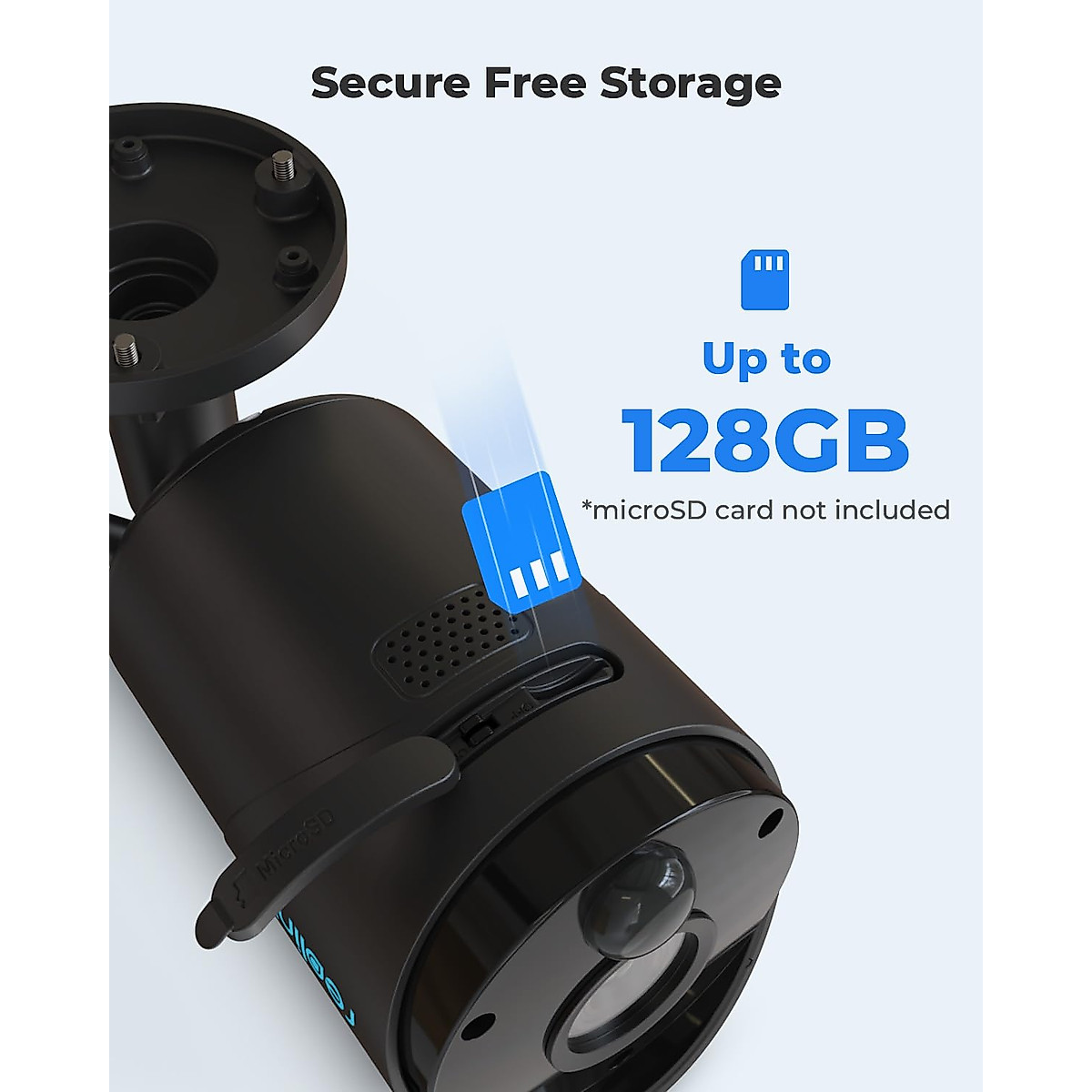 Security Outdoor Camera Wireless Solar Powered, 1080p Battery WiFi Cam w/ 2-Way Talk, Night Vision, PIR Motion Detection, Compatible with Alexa, Reolink Argus Eco Black w/ Solar Panel 2 Pack