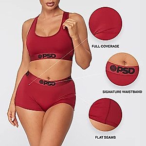 PSD Women's Playboy Spiral Dye Boy Shorts, Purple, M