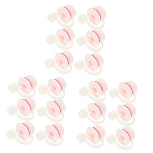 ABOOFAN 18 Pcs Straw Cap Straw Covers Straw Decors Silicone Straw Straws for Tumblers Straw Hole Cover Drinking Straw Cover Reusable Straw Tips Covers Straw End Plugs Glass Straight 8mm
