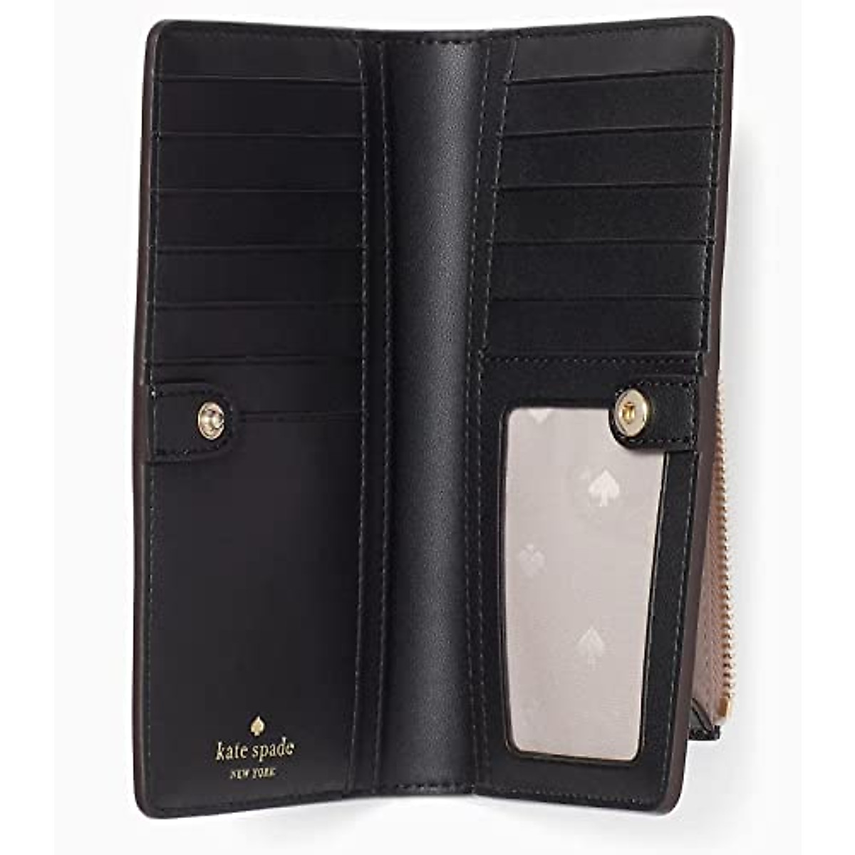 Kate Spade Tassle Charm White Floral Tote Bag Handbag & Wallet Set Neutral Multi