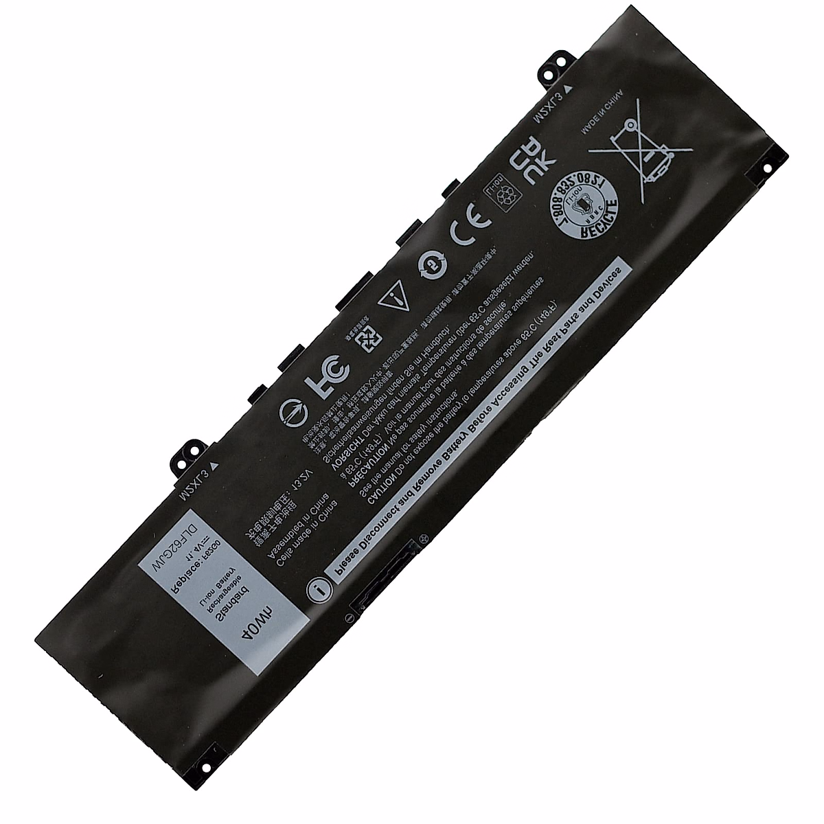 Bay Valley Parts F62G0 39DY5 Replacement Battery Compatible with Dell Inspiron 13 5370 7000 7370 7373 7380 7386 Vostro F62GO RPJC3 CHA01 39DY5 11.4 V 40WH