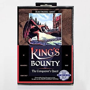 Royal Classic King's Bounty The Conqueror's Quest Game Cartridge 16 bit MD Game Card With Retail Box For Sega Mega Drive For Genesis