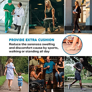 Metatarsal Pads Women Sleeves Anti-Slip Inserts with Gel (4-Pack) Ball of Foot Cushions for Women & Men Pain Relief Soft Padding - Sesamoiditis Pads, Metatarsalgia Insole, FSA and HSA Eligible (Nude)