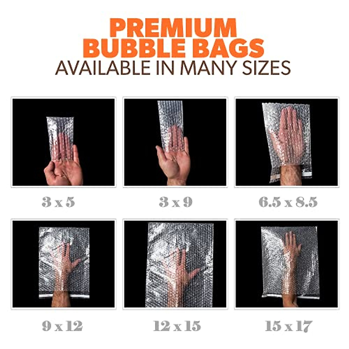 PackageZoom Bubble Pouch Out Bags | Clear 6.5 x 8.5 Inch Self Sealing Bubble Cushion Bags for Shipping, Packing, Storage, Moving | 20 Pack
