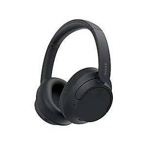 Sony WHCH720N Wireless Over The Ear Noise Canceling Headphones with 2 Microphones (Black) Bundle with Bluetooth Locator Keychain (2 Items)