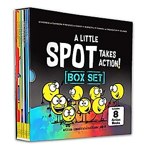 A Little SPOT Takes Action! 8 Book Box Set (Books 9-16: Kindness, Responsibility, Patience, Respect, Honesty, Organization, Diversity, & Safety)