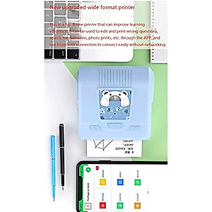 XXXDXDP Portable Mini Pocket BT Thermal Printer Power Bank Function Clip Design Receipt Label Memo Sticker AR Photo Picture Printe (Color : D)