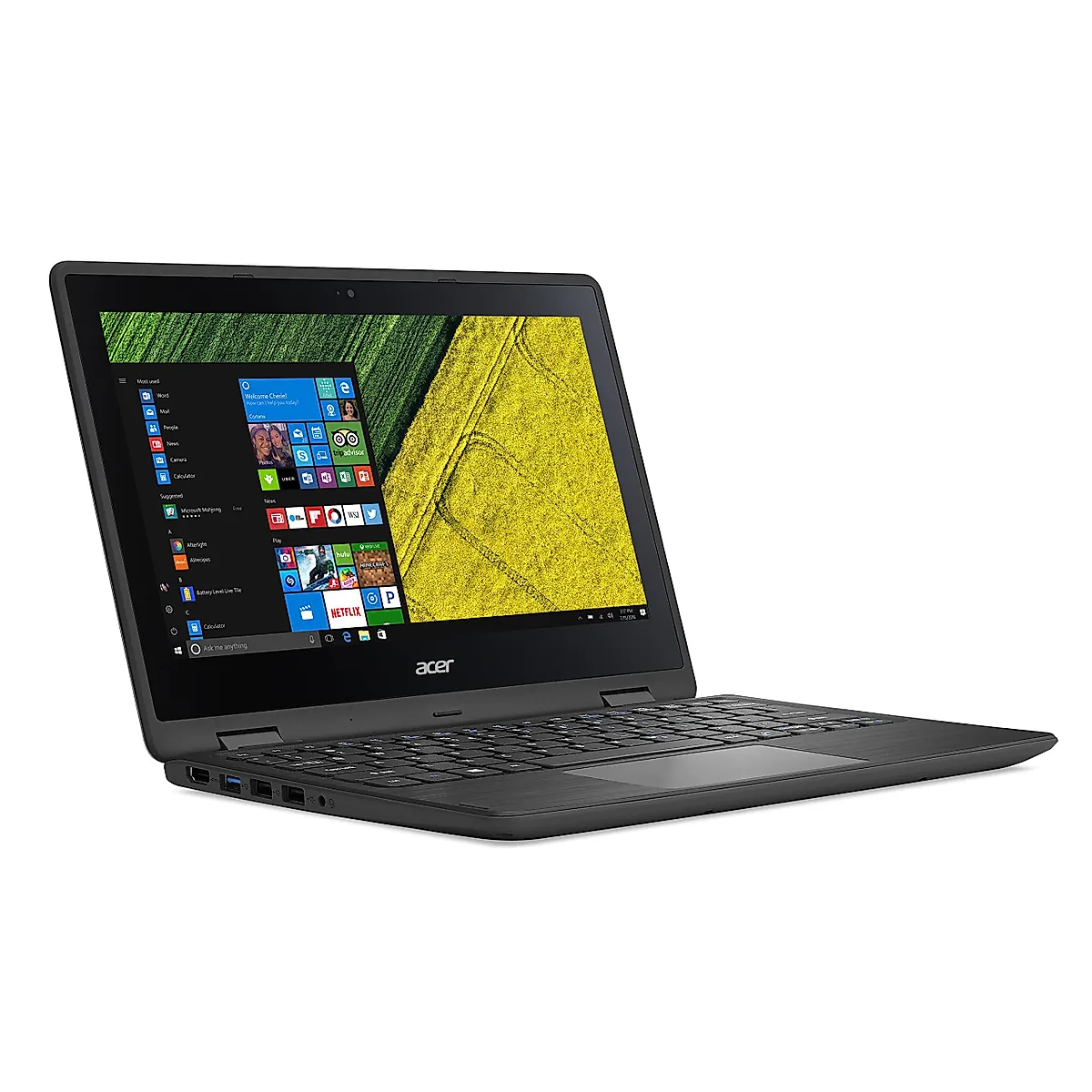 Acer SP111-31N-C4UG Spin 1, 11.6" Full HD Touch, 2 in 1 Laptop, Celeron N3350, 4GB DDR3L, 32GB Storage, Office 365, Stylus, Obsidian Black