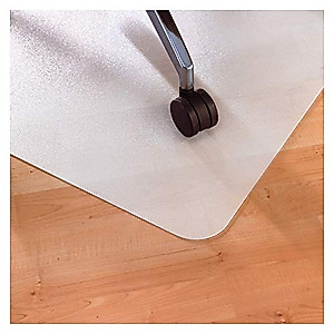 Marvelux Anti-Slip Chair Mat for Hard Floors, 35.5" x 46" Durable White Office Hardwood Floor Protector with Non-Slip Backing, Rectangular, Durable Eco-Friendly Polypropylene, Foldable, Multiple Sizes