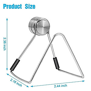 LucyPhy Magnetic Sponge Holder for Kitchen Sink Caddy Stainless Steel No Drilling with Adhesives Waterproof Quick Drying Kitchen Accessories(2 Pack)