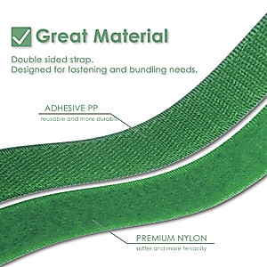 plantactic Garden Tie Green Tape, Plant Supports, Gentle On Plants (16.4ft × 0.6 inch, 1 roll, Green)