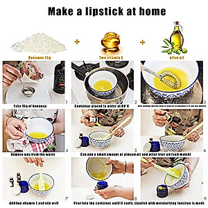 Howemon White Beeswax Pellets 2LB 100% Pure and Natural Triple Filtered for Skin, Face, Body and Hair Care DIY Creams, Lotions, Lip Balm and Soap Making Supplies