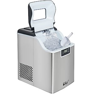 Deco Chef 44LB Countertop Nugget Ice Maker with 2.6LB Auto-Renew Basket and Automatic Cleaning, 1.8LB per Hour, First Batch in 10 Minutes, Stainless Steel