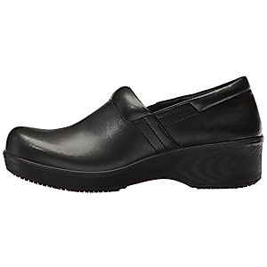 Dr. Scholl's Shoes Women's Dynamo Work Shoe, Black Leather 7.5
