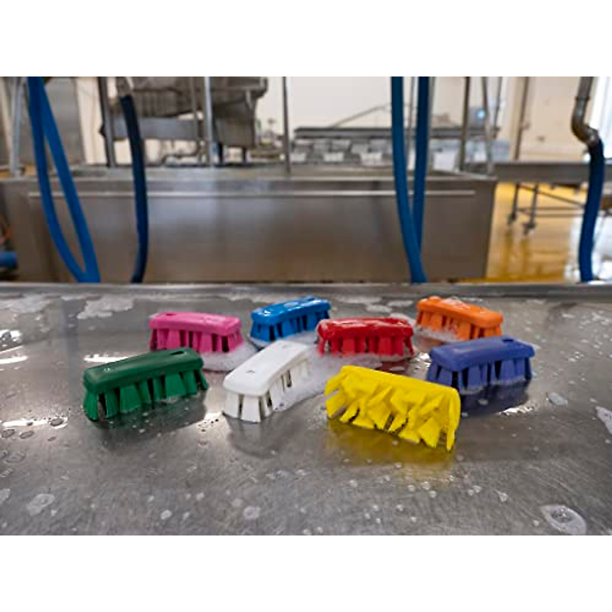 Vikan 38913 UST 6.9" Hand Brush - Stiff, Blue