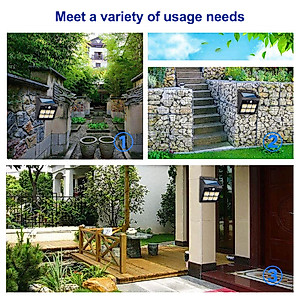 IZENGATE Solar Lights Outdoor, PIR Motion Sensor 3 Modes Solar Security Lights IP65 Waterproof Solar Lights Outdoor Solar Wall Lights for Front Door, Backyard, Garage, Deck, Pathway,Porch (112LED)