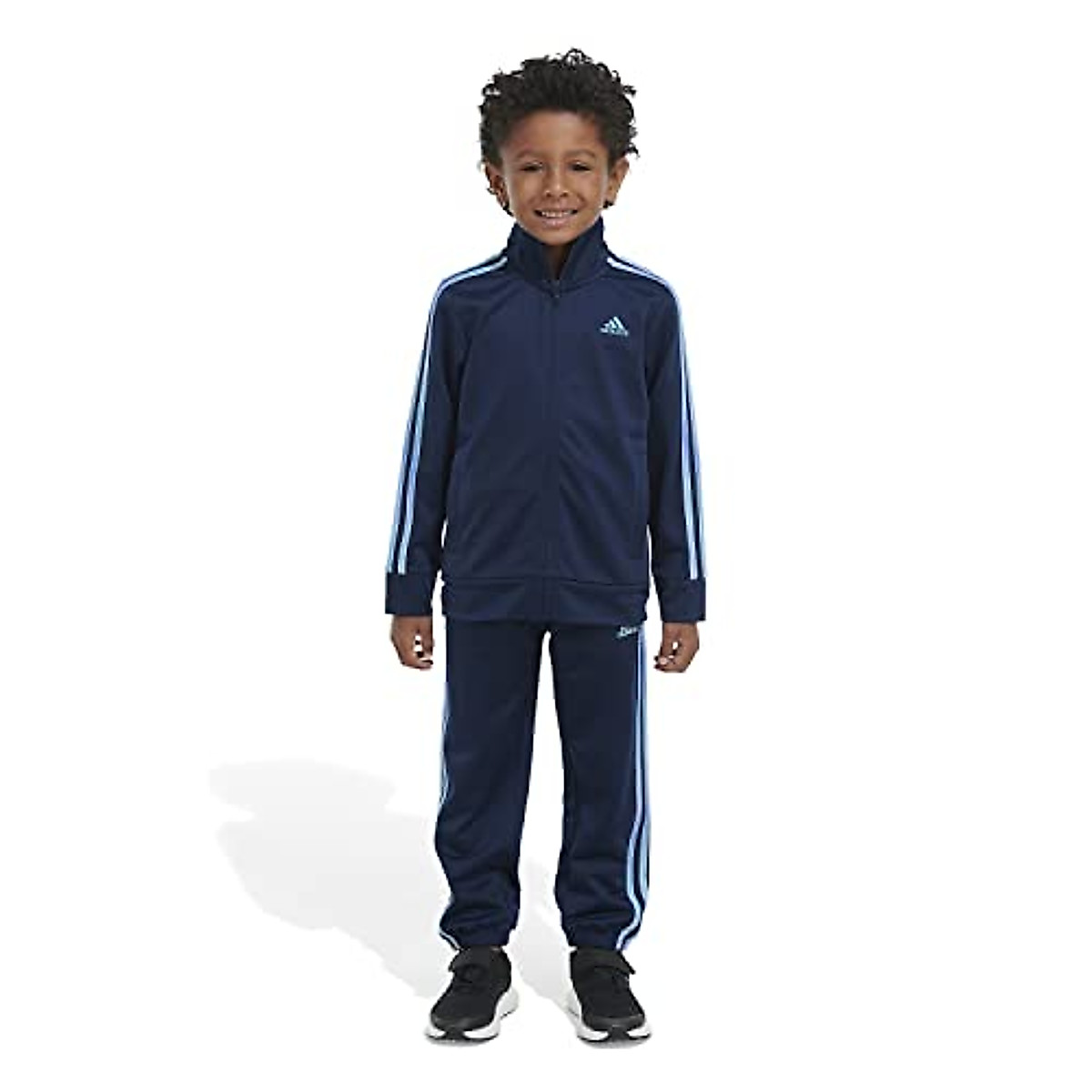 adidas Boys' Gradient 3S Tricot Track Set, Collegiate Navy, 7