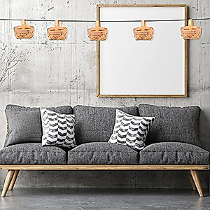 YARNOW 24 Pcs Mini Picnic Basket with Handle, Mini Woven Baskets with Handles, Wedding Candy Gift Baskets with Handles for Party Crafts Favors Farmhouse Decor (2.4 X 2 Inch)