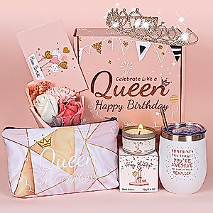 Birthday Gifts for Women - Best Happy Birthday Gifts Box for Women for 20th 30th 40th 50th 60th - Unique Inspirational Gifts Baskets Ideas for Her, Mom, Sister, Best Friend, Wife, Girlfriend, Daughter