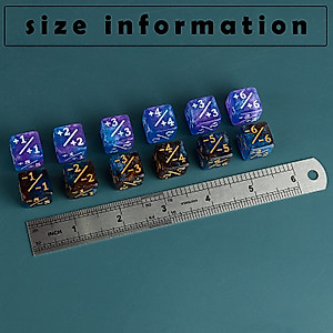 24 Pieces MTG Counter Dice Magic The Gathering Counters +1/+1 Buff Dice Sets Life Tokens Commander Deck for TCG Cards Gaming MTG Accessories