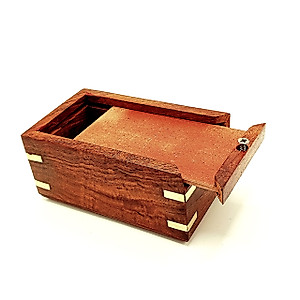 Wooden Urn -Engraved paw with Angel Wing-Pet Urns for Dogs Ashes-Decorative Wooden Pet Urns for Ashes - Rosewood Cremation Urns for Dogs-Pet Urns for Cats-Wooden Box (Rosewood)