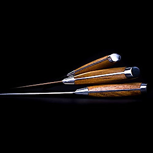 Schmidt Brothers - Bonded Teak, 8" Chef Knife, High-Carbon German Stainless Steel Cutlery