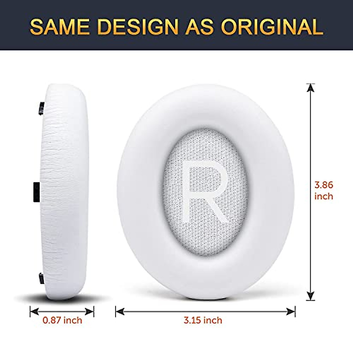 Aiivioll- Replacement Earpads/pad/Pad Set/Ear Cushion Compatible with Bose Soundbar 700 Noise Cancelling Headphones (White)