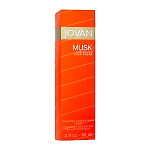 Jovan Musk for Women Eau de Cologne Spray 2 fl oz (Pack of 1), Notes of Jasmine, Amber, and Neroli, Women's Fragrance, Long Lasting, Everyday Fragrance, Travel Size