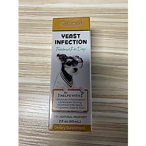 Dog Yeast Infection Treatment, 4 Fl Oz Natural Yeast Infection Treatment for Dogs Supports Dog Skin Itch Relief, Dog Ear Infection & Allergy Relief, Pet Supplies Dog Ear Care, Bacon Flavor - 2 x 60ml