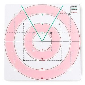 Hexers Spell Effects Damage AOE Template, Compatible with Dungeons and Dragons D&D DND Pathfinder RPG, templates for Line Cone Square or Circle Spells, converts inches to in Game feet