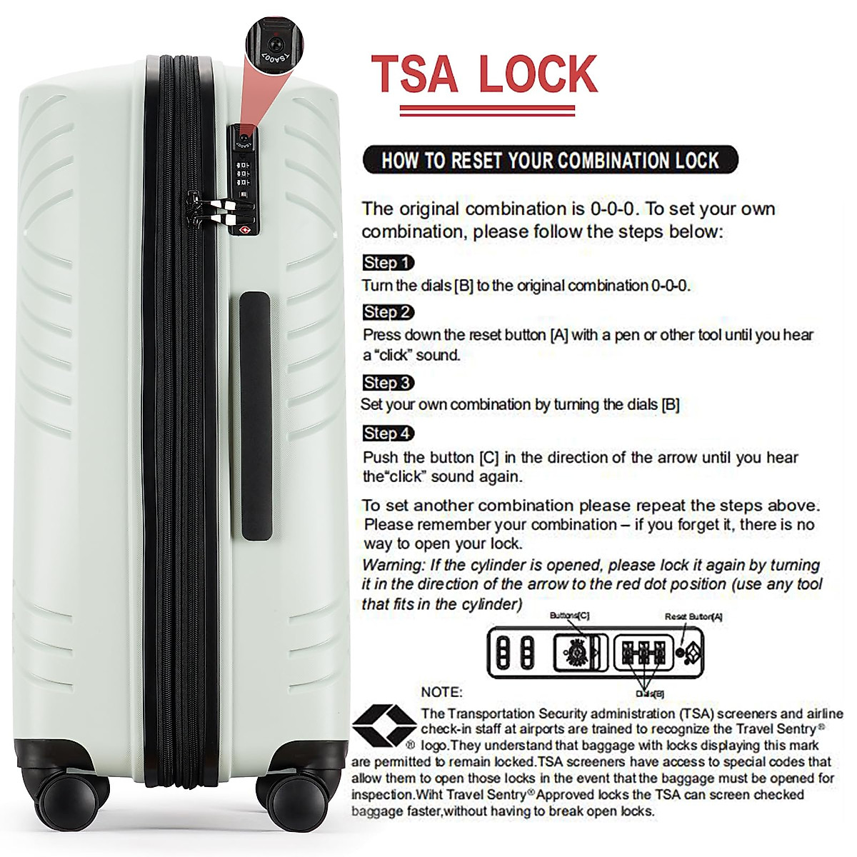 GinzaTravel Rune series expandable 3 Luggage Sets,Lightweight Hardside Suitcase With Spinner Wheels TSA Lock,PP material business fashion suitcase